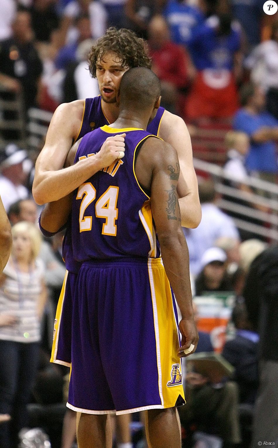 Pau Gasol et Kobe Bryant à Orlando en juin 2009. - Purepeople