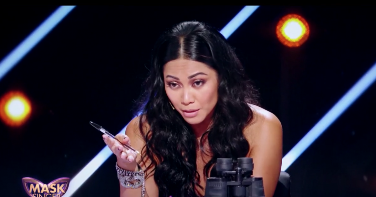 Anggun dans l'émission Mask Singer . - Purepeople