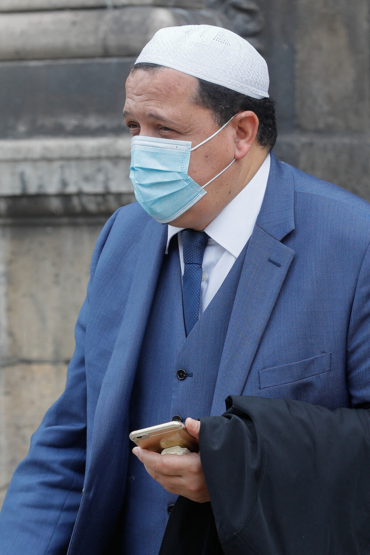 Photo : Exclusif - l'imam Hassen Chalghoumi - Sorties des obsèques du ...