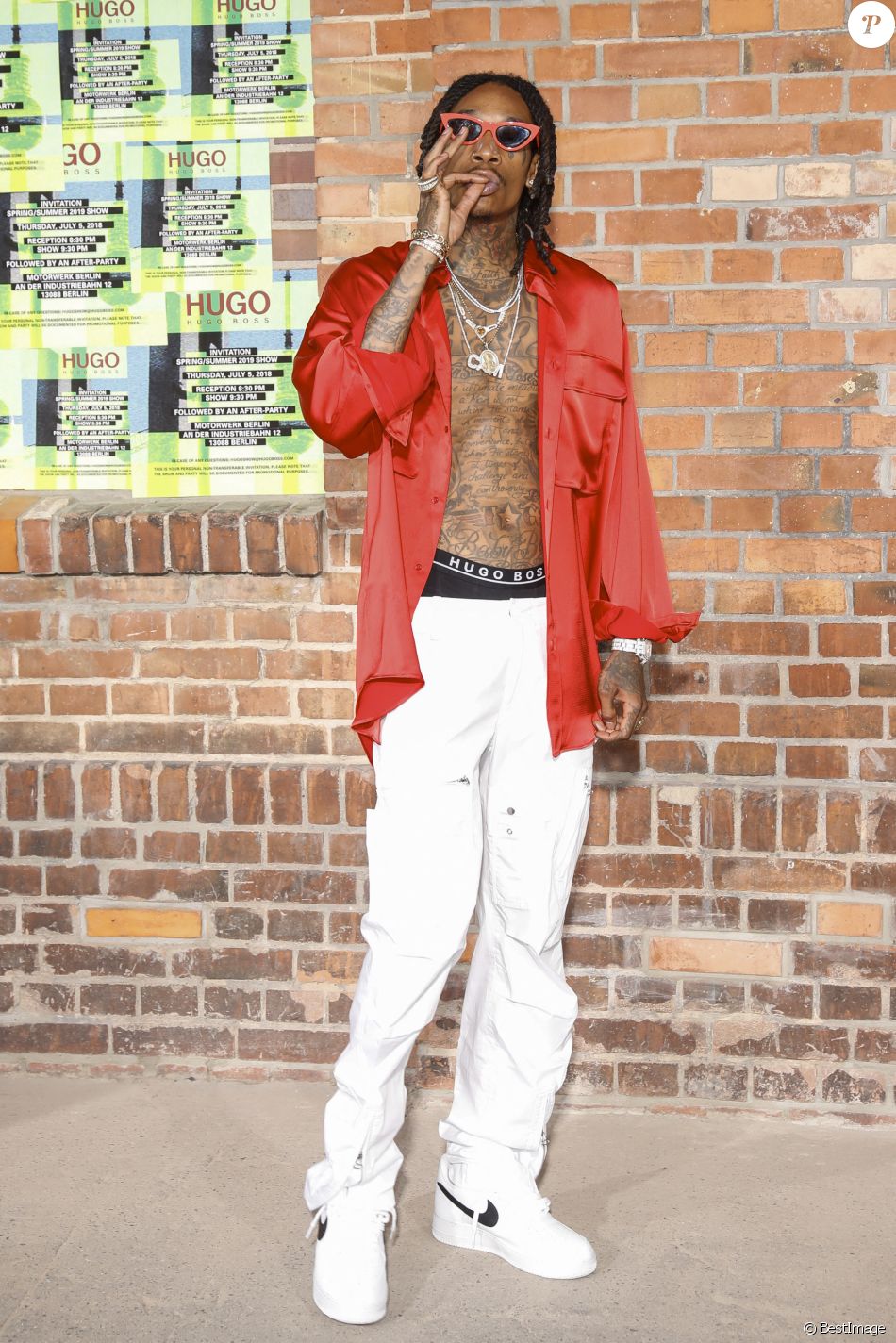 Wiz Khalifa au défilé Hugo Boss lors de la Mercedes-Benz Fashion Week ...