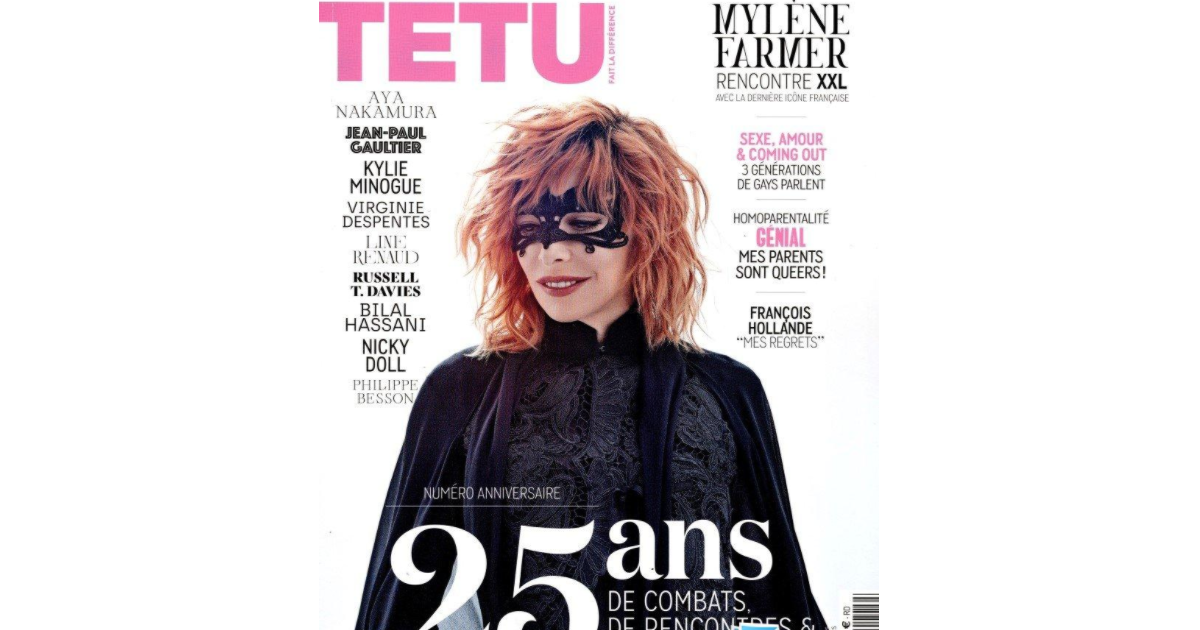 Une du magazine Têtu en date du 9 décembre 2020. - Purepeople