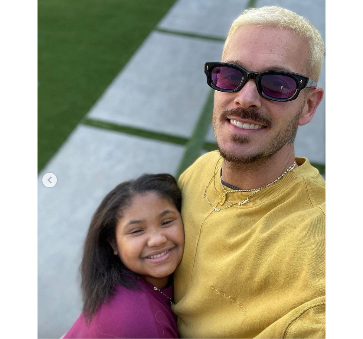 Photo : M.Pokora et Violet sur Instagram. - Purepeople