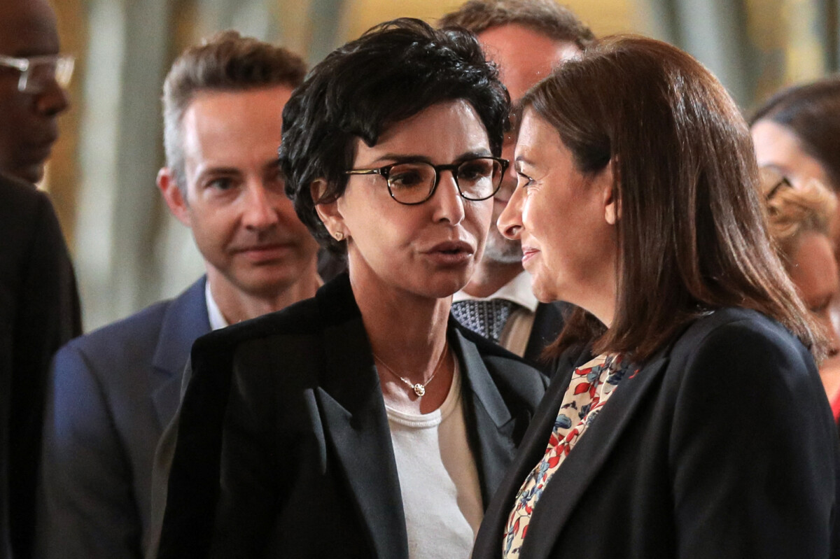 Photo : La maire de Paris, Anne Hidalgo accompagné de Emmanuel Grégoire ...