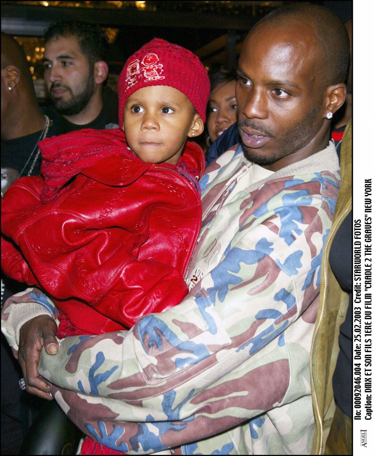Photo : DMX et son fils en 2003. - Purepeople