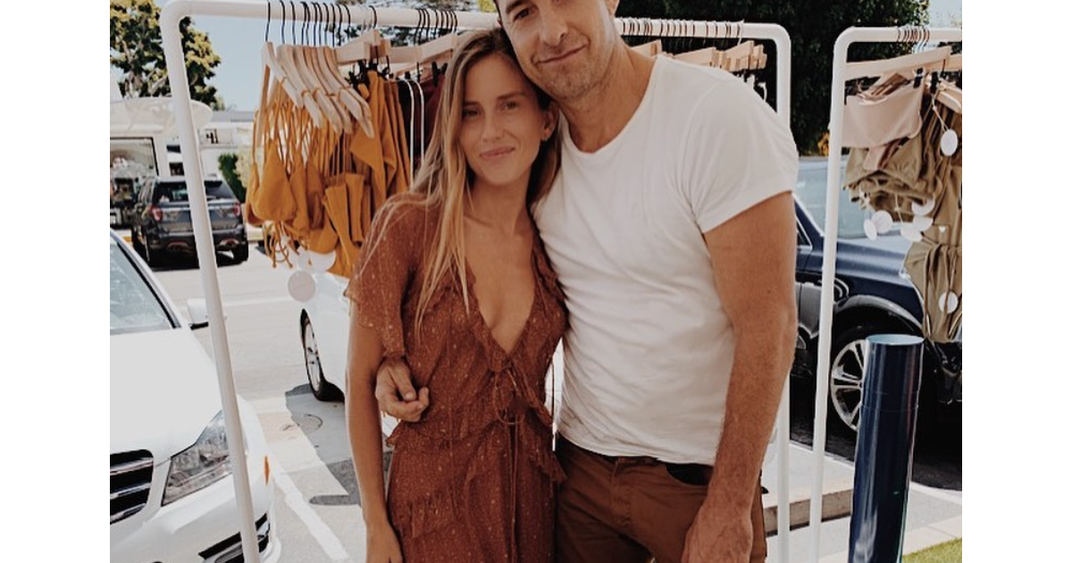 Scott Speedman et sa compagne Lindsay Rae Hofmann. Août 2019. - Purepeople
