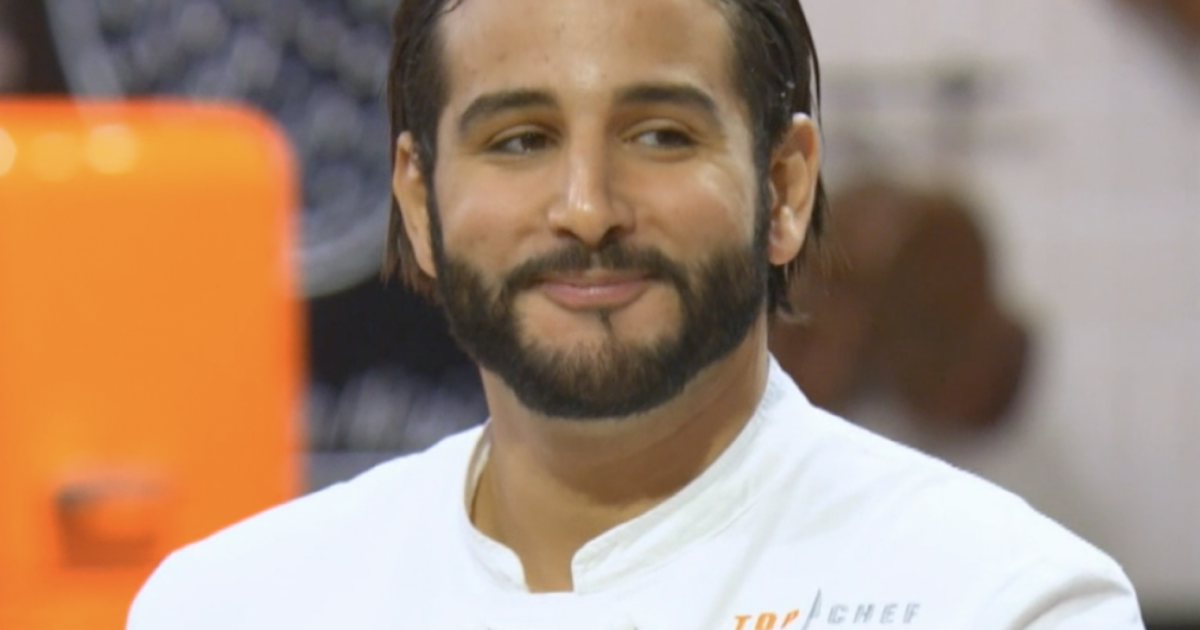 Mohamed lors de la demi-finale de Top Chef 2021, sur M6. - Purepeople