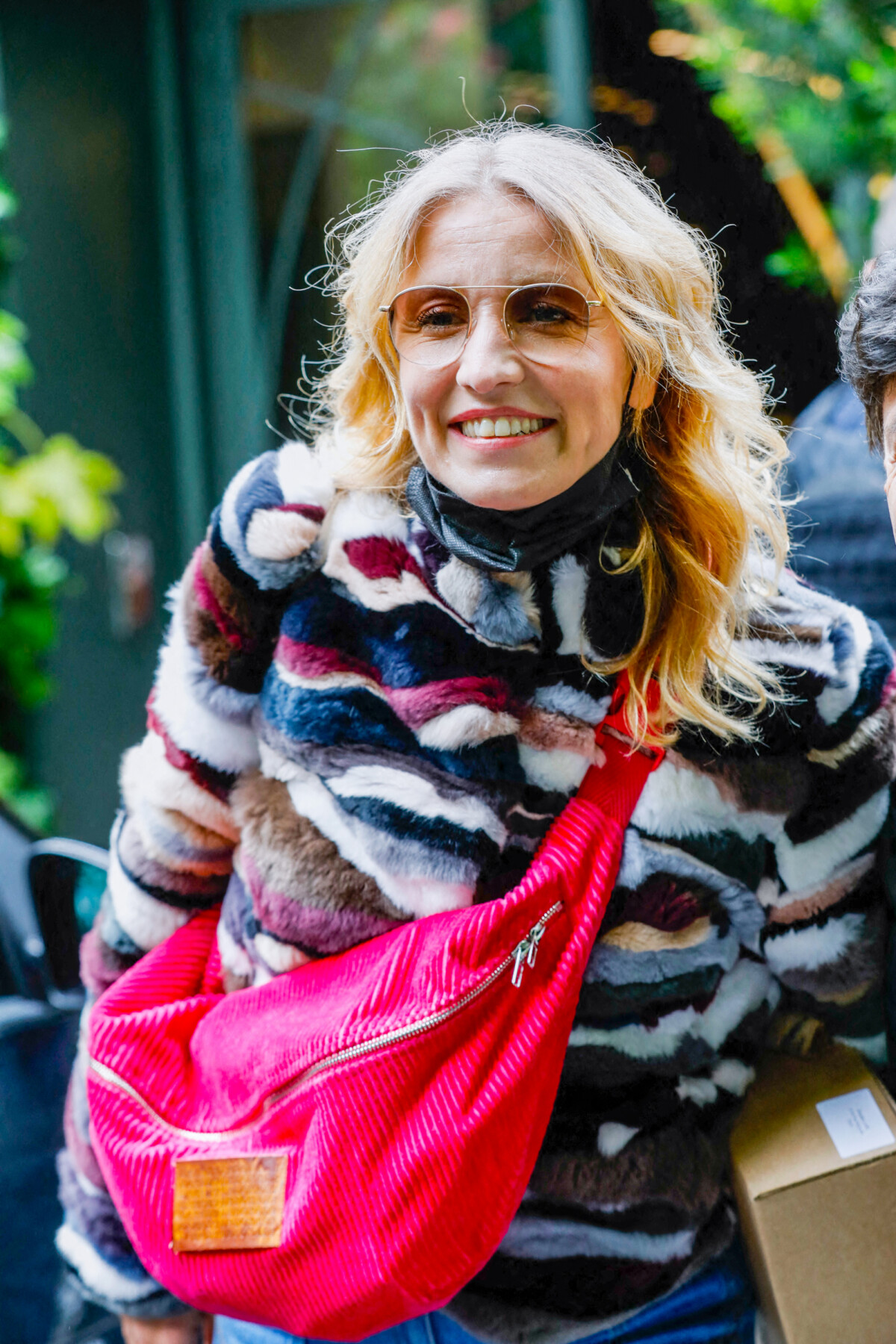 Photo : Alexandra Lamy à la sortie de l'enregistrement de l'émission ...