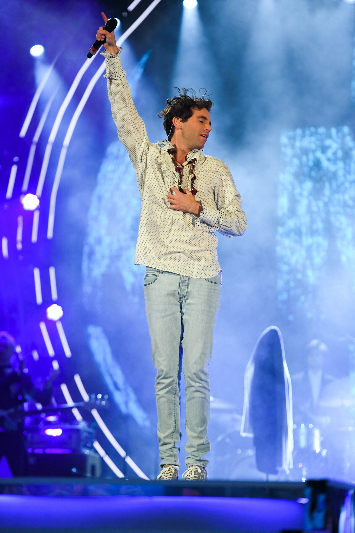 Photo : Mika en concert lors de la 70ème édition du festival de Sanremo ...