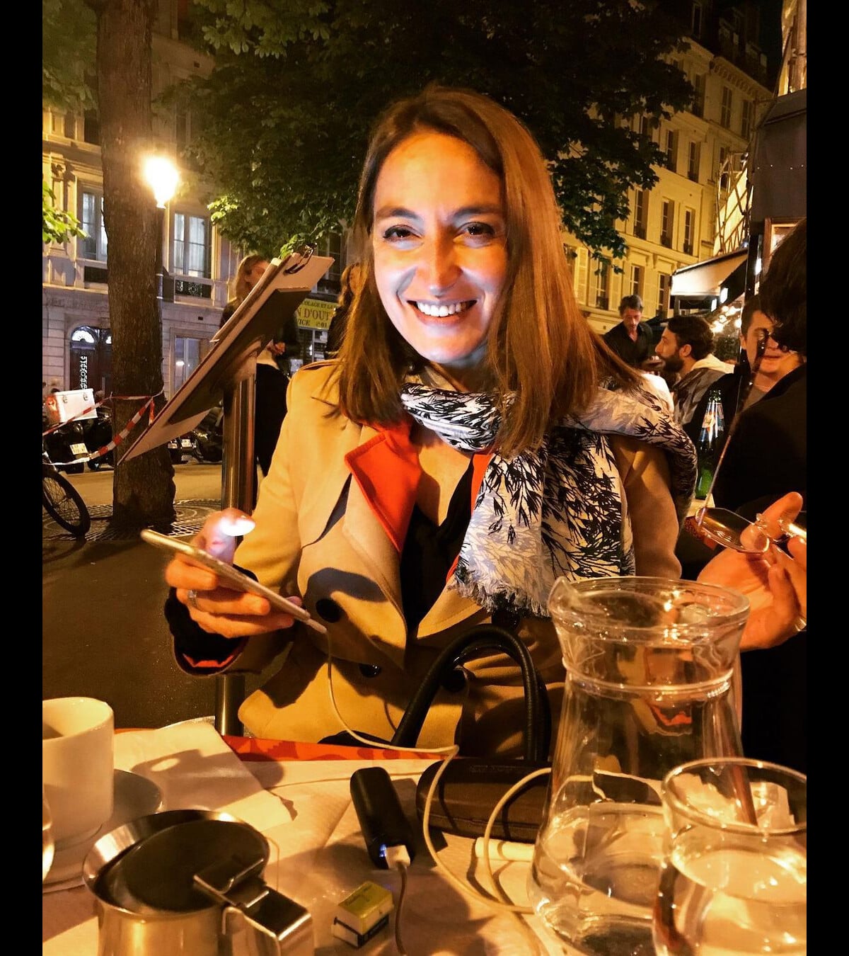 Photo : Barbara Ricevuto, femme du journaliste Pierre Sled, ex-mari de Sophie Davant. - Purepeople