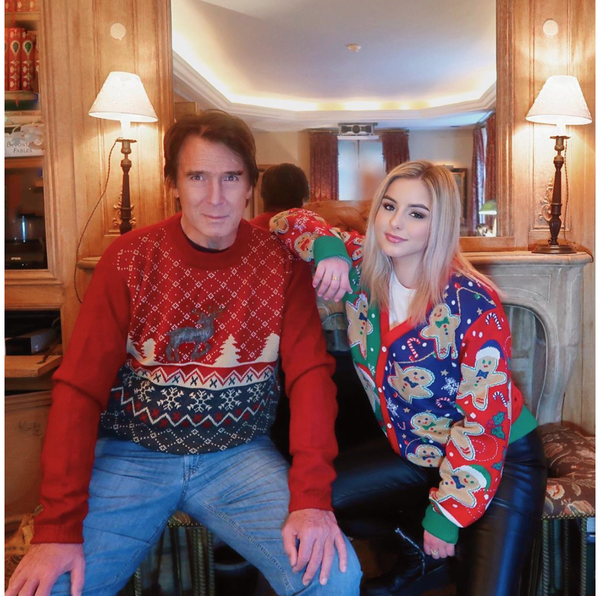 Photo : Darina Vartan Scotti et son père, Tony Scotti. Décembre 2019. - Purepeople