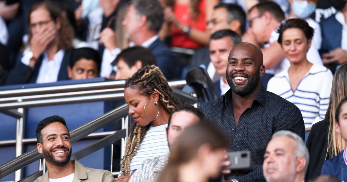 Tarek Boudali, Teddy Riner et sa compagne Luthna Plocus - Match de ...