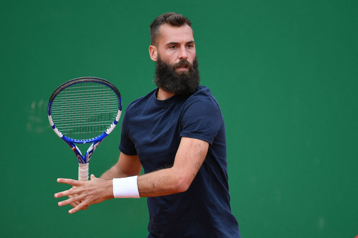 Photo : Benoît Paire lors du tournoi de tennis Rolex Monte Carlo ...