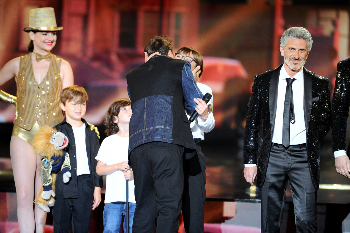 Photo : Exclusif - Jeff Panacloc, Brigitte Colcanap (mère), Marloe (Frère) et Nicolas Nebot ...