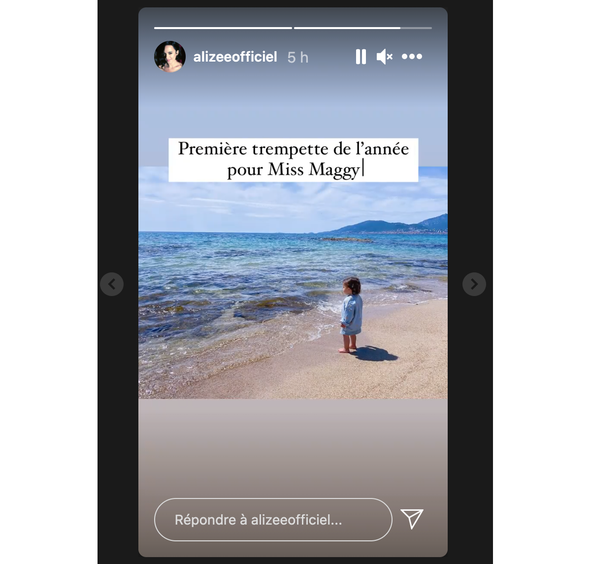 Photo : Alizée immortalise une jolie sortie à la plage. Instagram, le ...