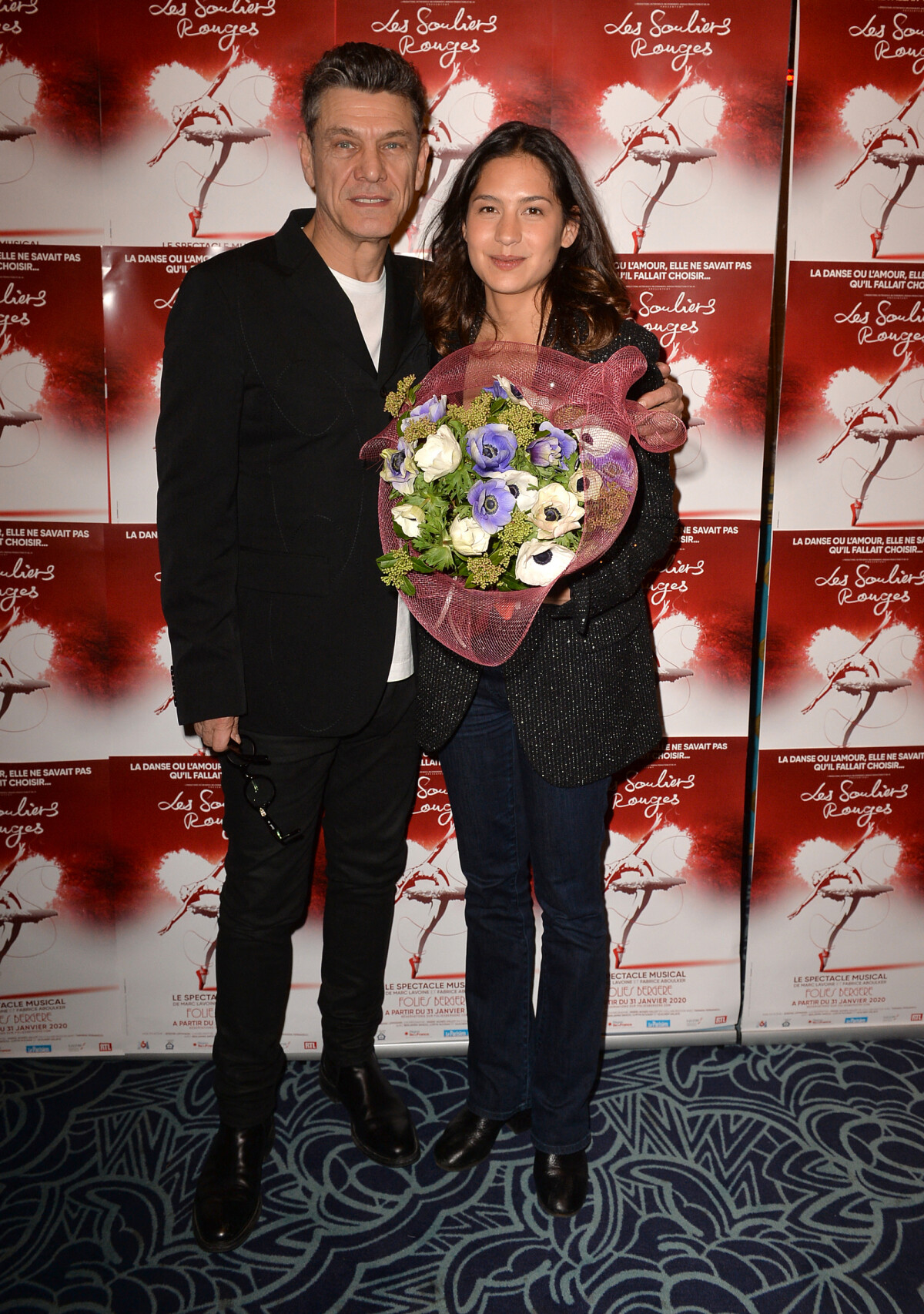 Photo : Marc Lavoine et sa compagne Line Papin au photocall de la ...