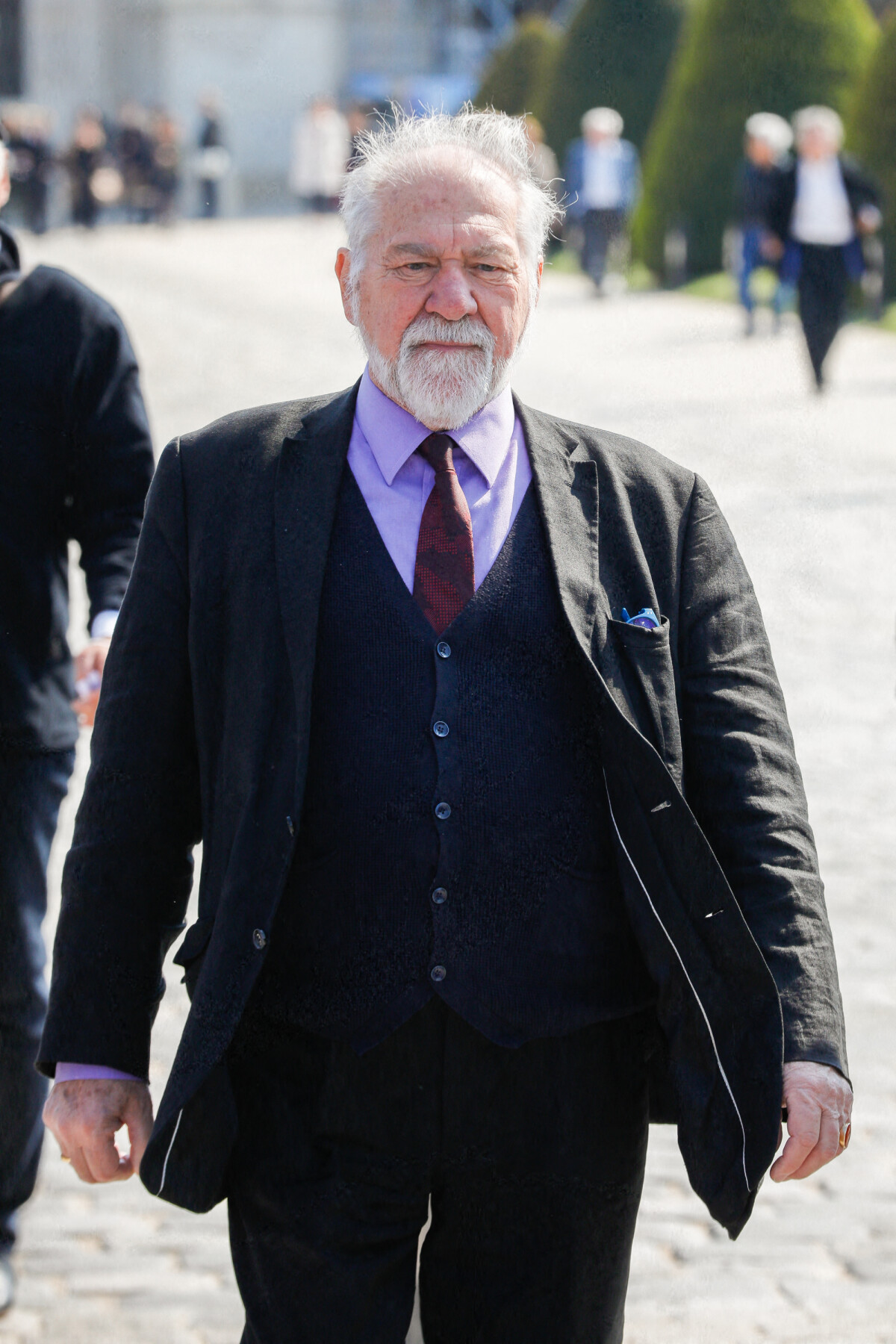 Photo : Pierre Santini - Sorties de l'hommage funèbre à Jacques Perrin ...