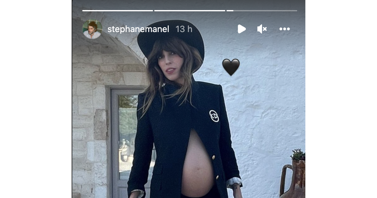 Photo de Lou Doillon, enceinte de son deuxième enfant, postée par son ...