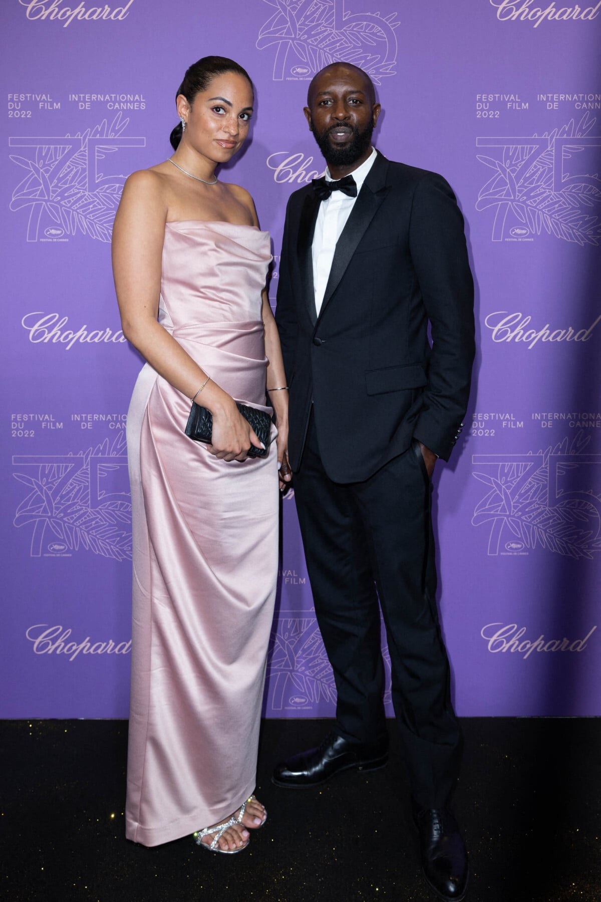 Photo : Ladj Ly et sa compagne - Photocall du dîner du 75ème Festival ...