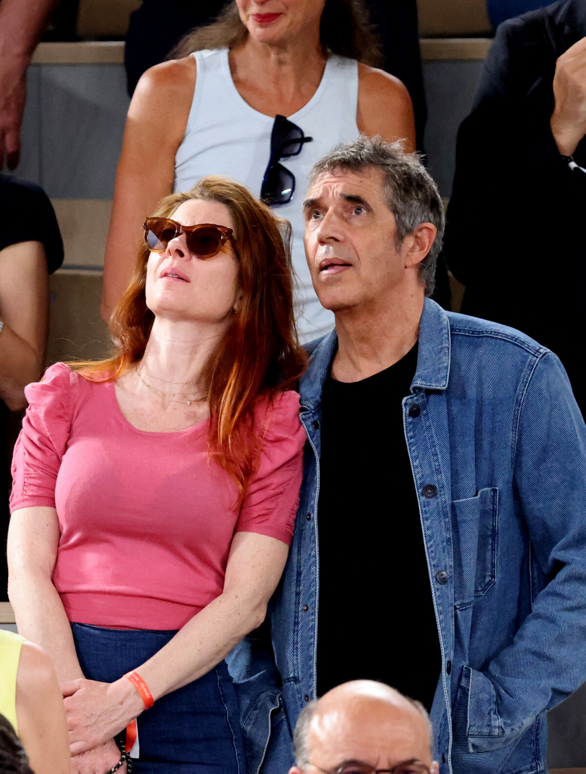 Photo : Julien Clerc avec sa femme Hélène Grémillon en tribune (jour 14 ...