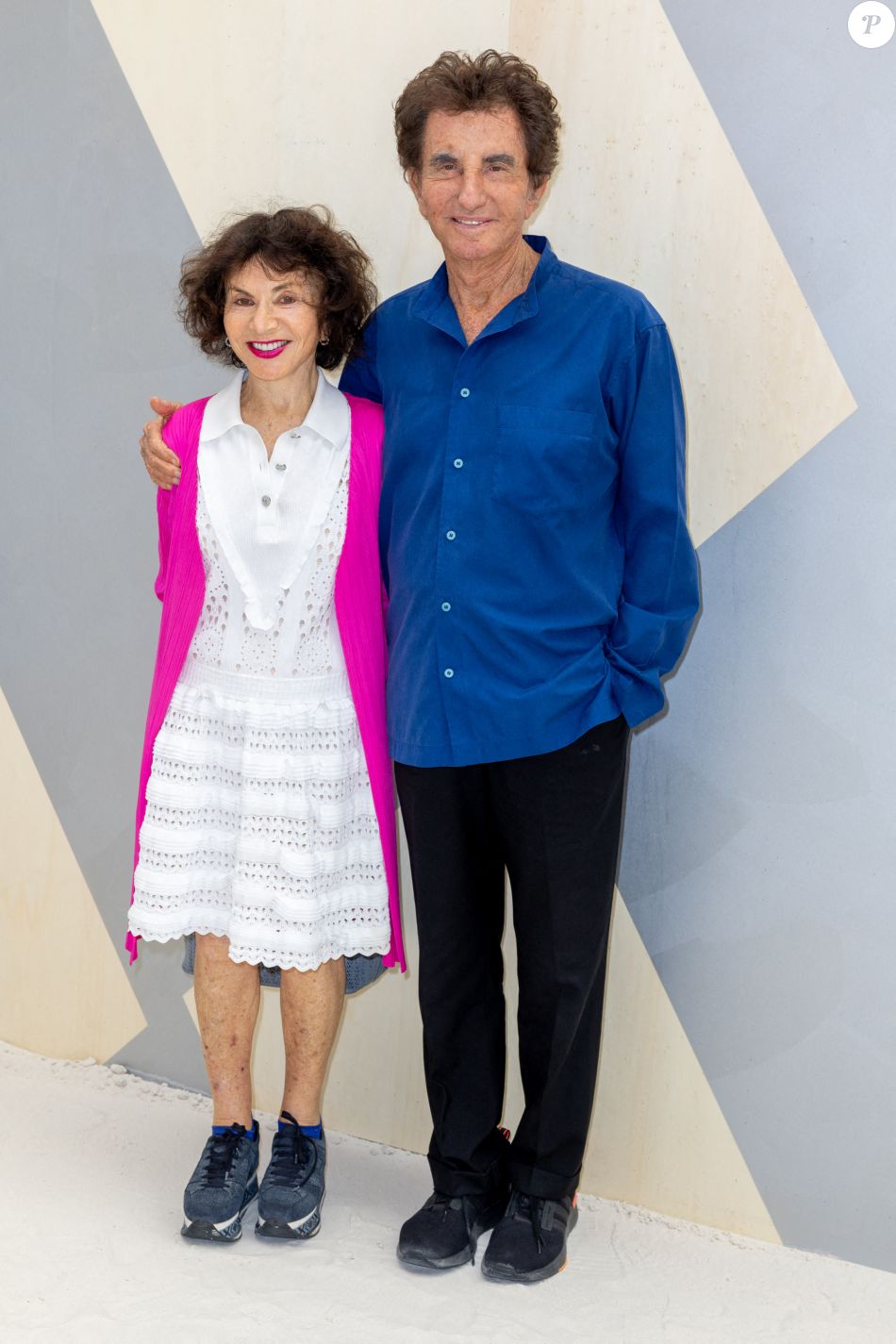 Monique et son mari Jack Lang au photocall du défilé de mode Haute ...