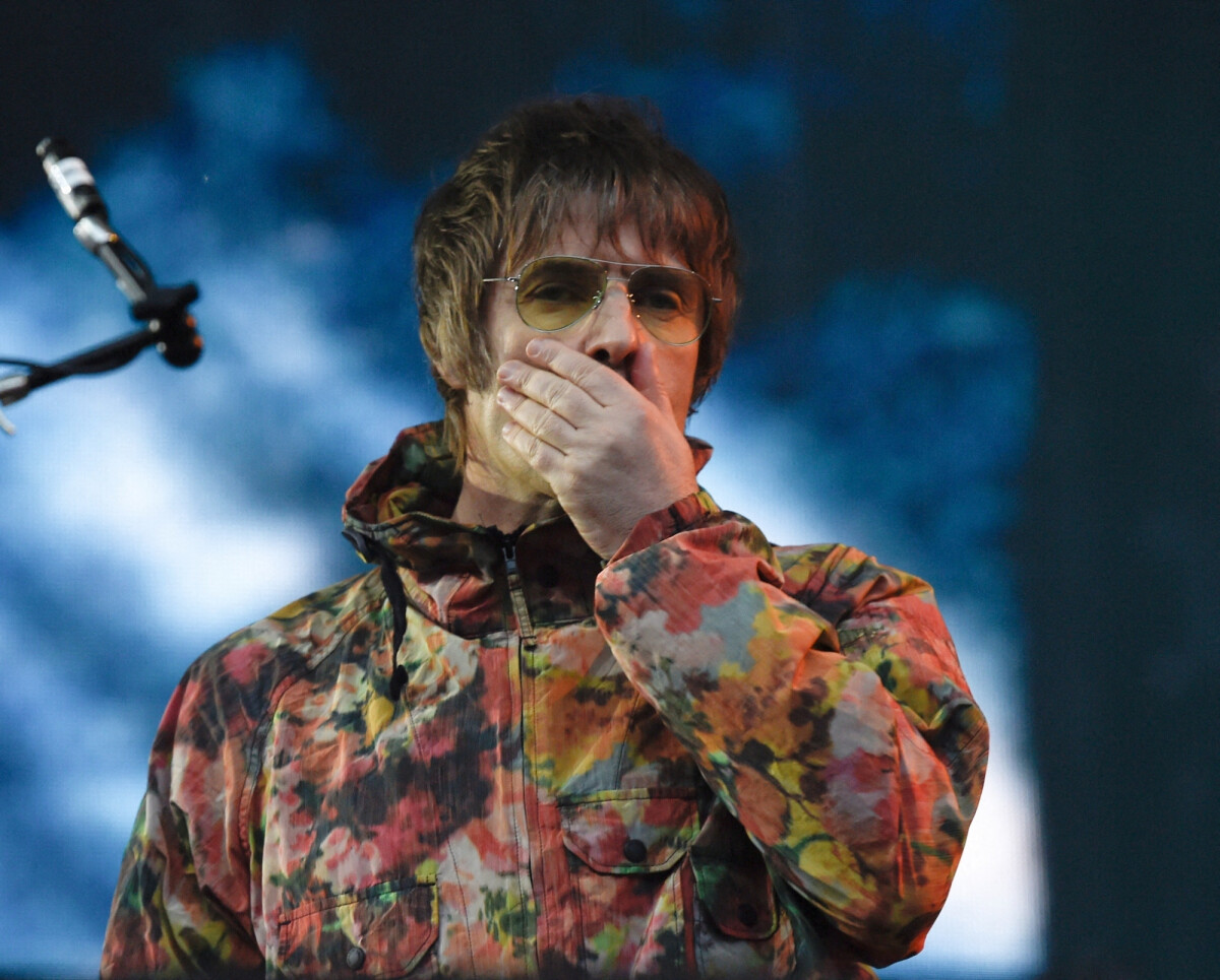 Photo : Liam Gallagher en concert au "Eithad Stadium" à Manchester ...