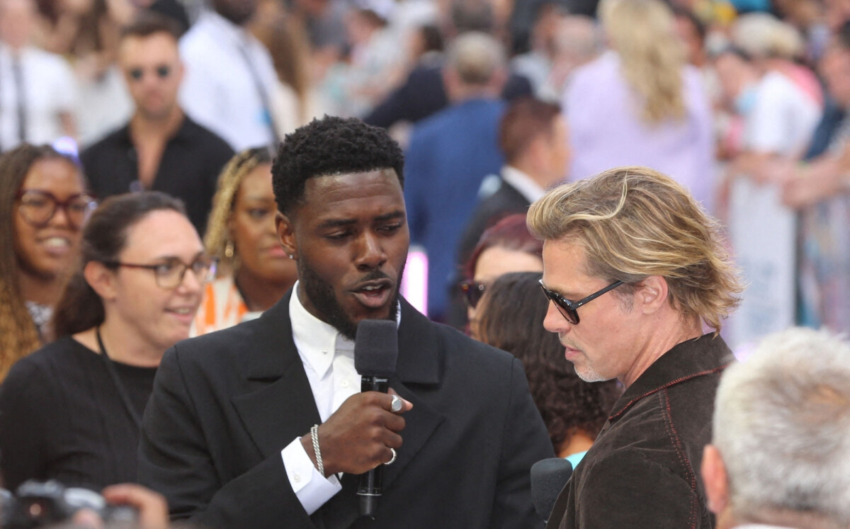 Photo : Brad Pitt à la première du film "Bullet Train" à Londres, le 20 ...