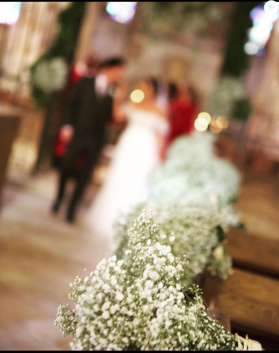 Faustine Bollaert et Maxime Chattam : Photo inédite de leur mariage ...