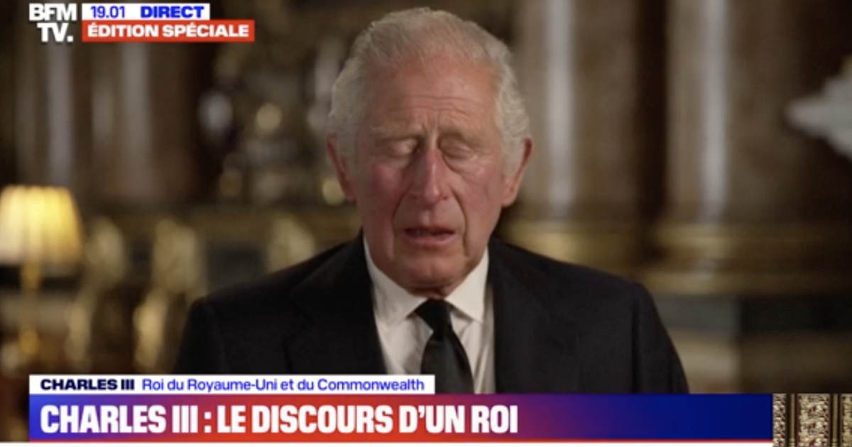 Mort d'Elizabeth II : très ému, le roi Charles III prend la parole pour ...