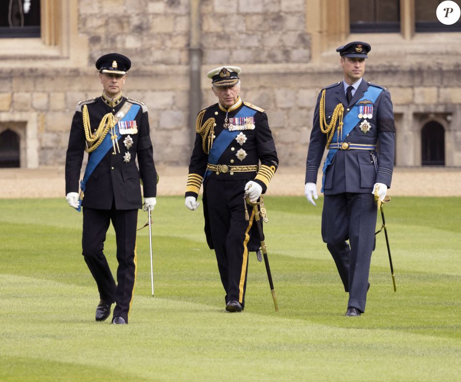 Le prince Edward, duc de Kent, Le roi Charles III d'Angleterre, Le ...