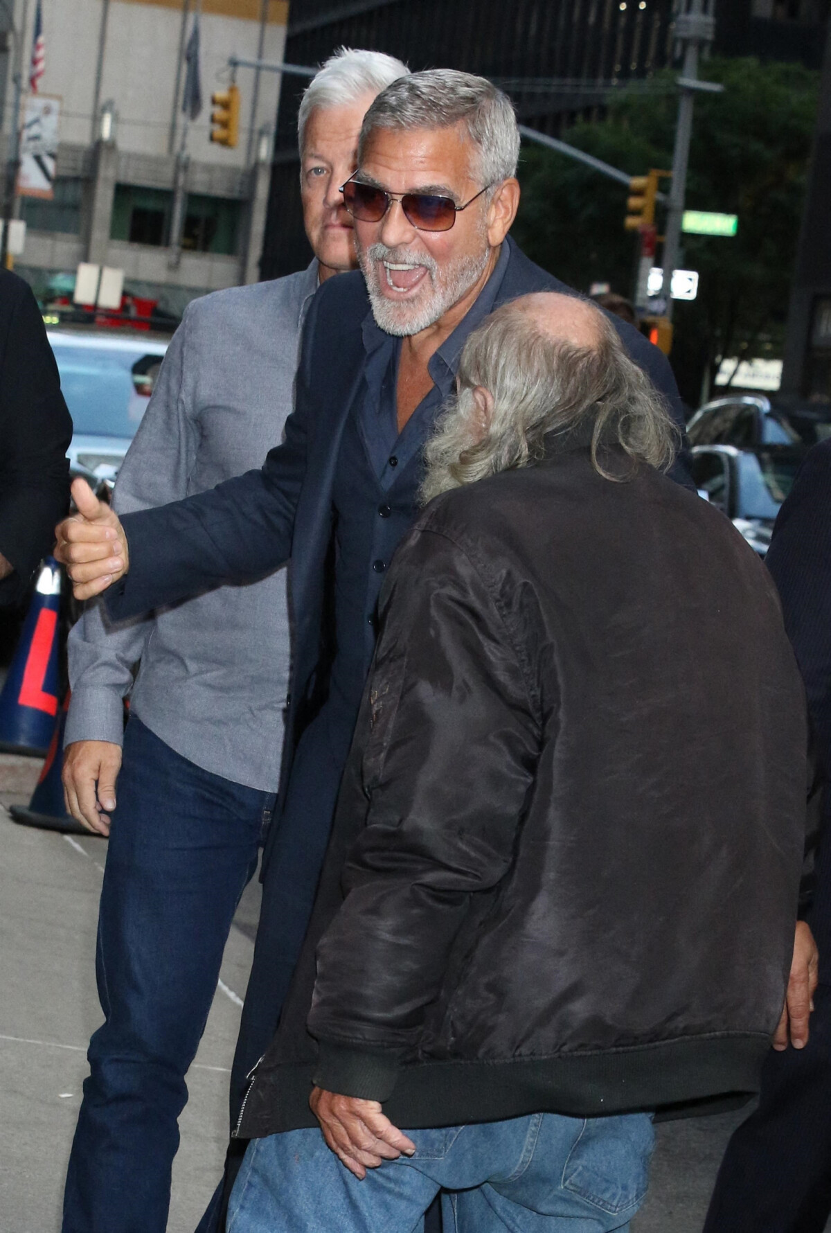 Photo : George Clooney arrive au Late Show with Stephen Colbert à New ...