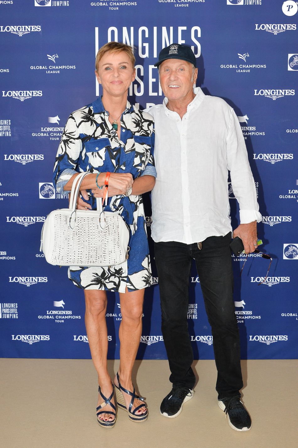 Exclusif - Yves Renier et sa femme Karin - Photocall du déjeuner ...