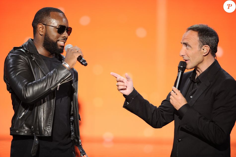 Exclusif - No Web - Maitre Gims et Nikos Aliagas - Enregistrement de l'émission La Chanson ...
