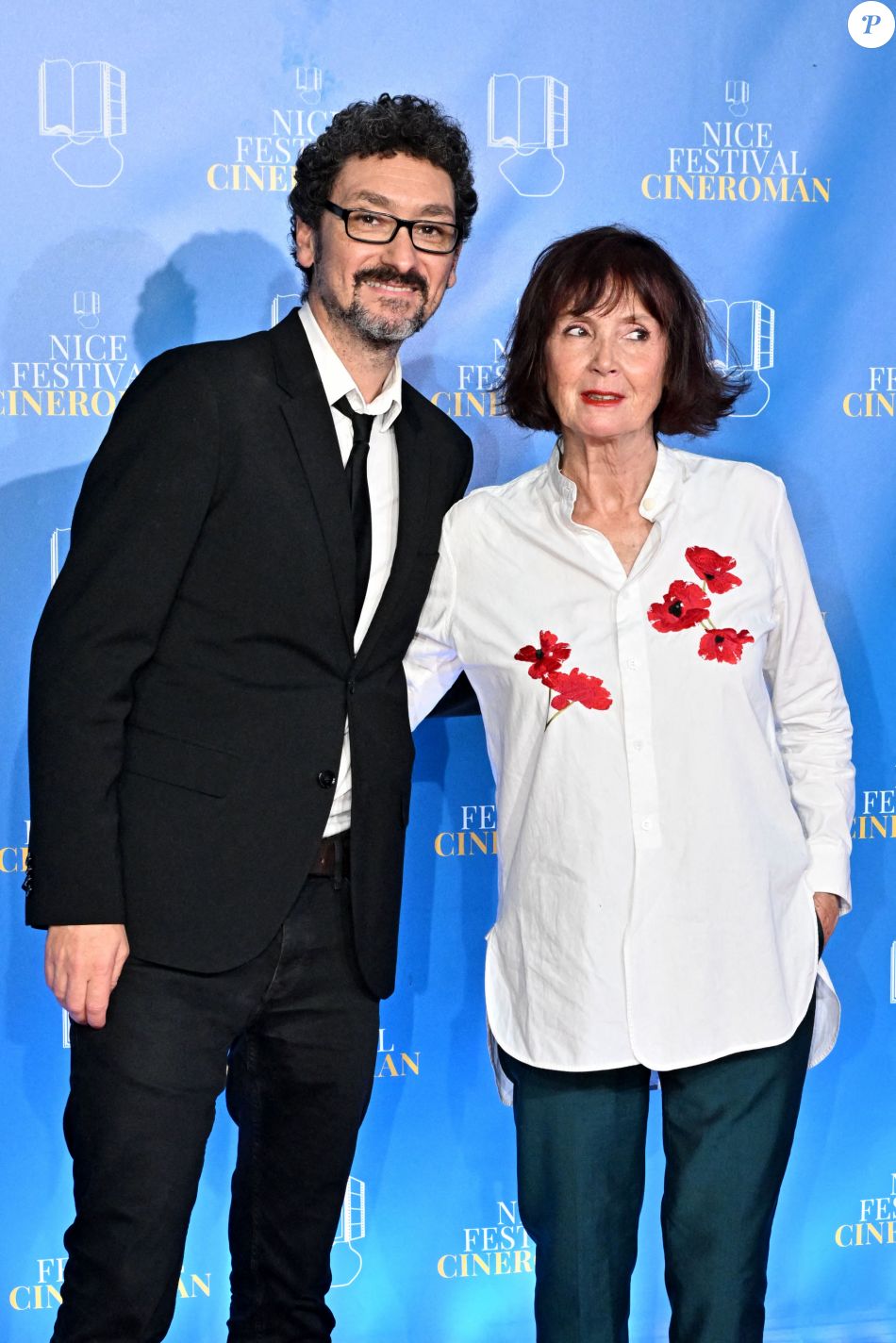 David Foenkinos et Sabine Azéma au photocall de la soirée du 8 octobre ...