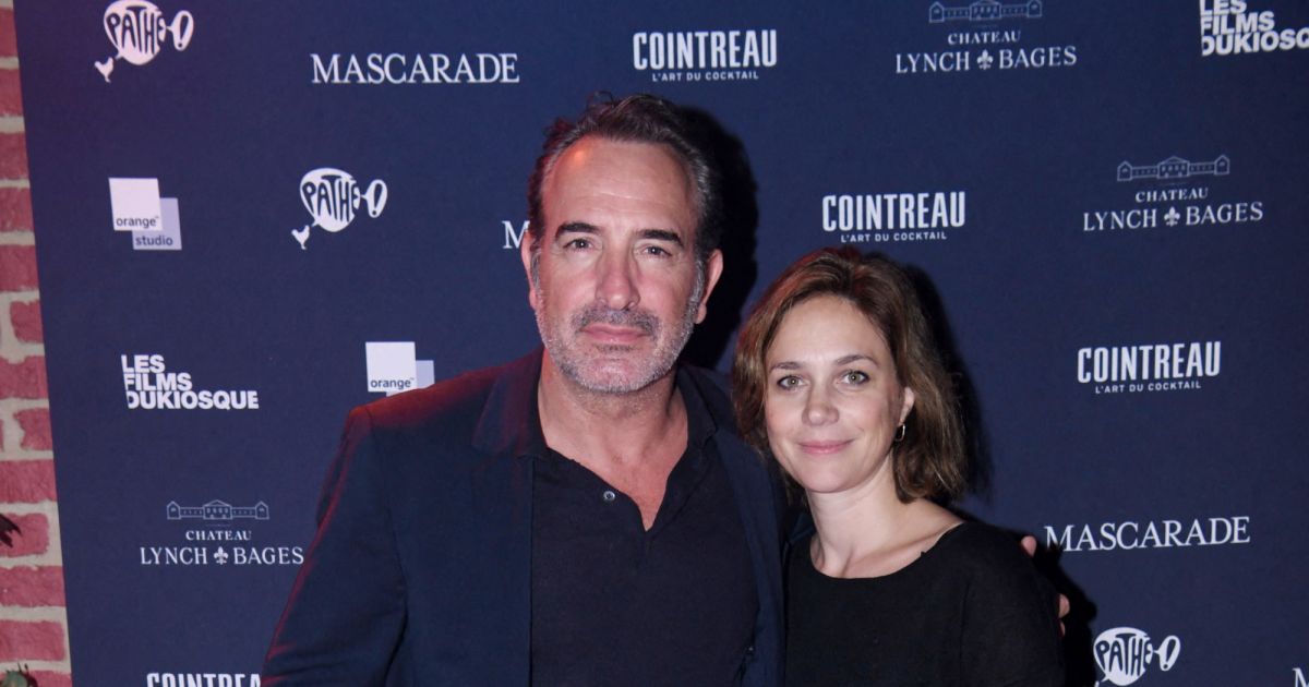 Exclusif - Jean Dujardin et sa femme Nathalie Péchalat - After-party du film Mascarade au club ...