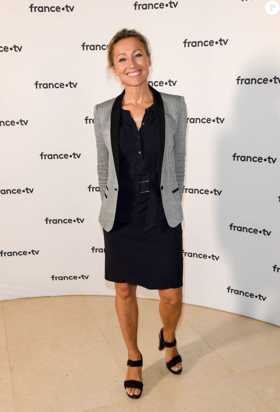 Anne-Sophie Lapix au photocall de la conférence de presse de France 2 ...
