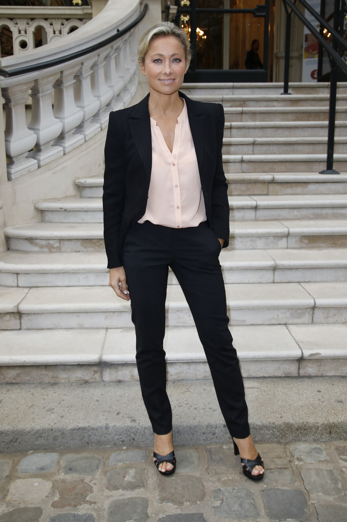 Photo : Anne-Sophie Lapix lors du dîner de gala caritatif pour l ...