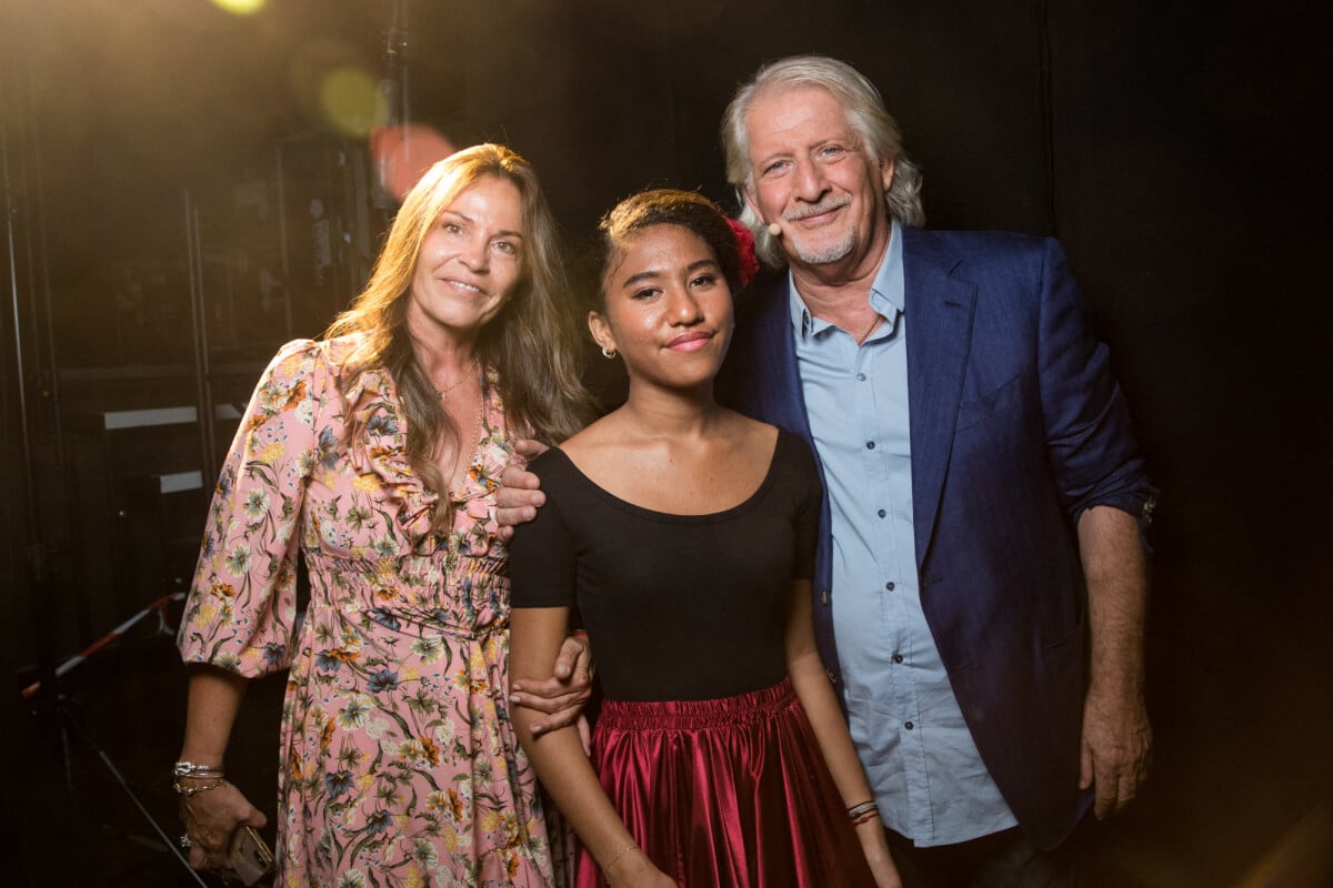 Photo : Exclusif - Patrick Sebastien, Nathalie Boutot la femme de Patrick Sébastien, Lily ...