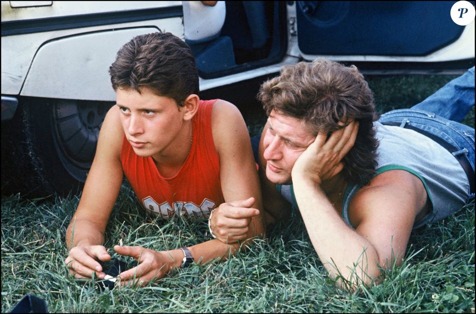 Patrick Sébastien et son fils Sébastien le 2 mars 1988 - Purepeople