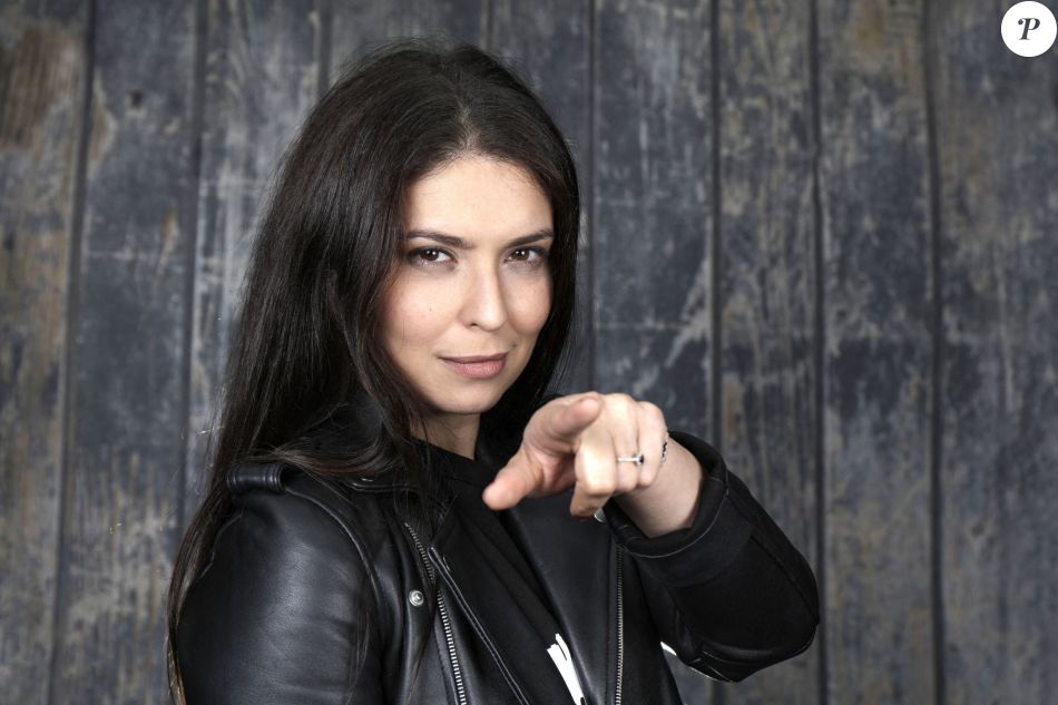 Portrait de Lucie Bernardoni lors de l'enregistrement de l'émission ...
