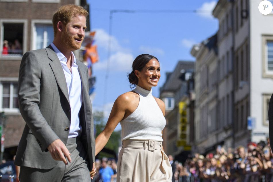 Le prince Harry et Meghan Markle participent à la conférence de presse ...