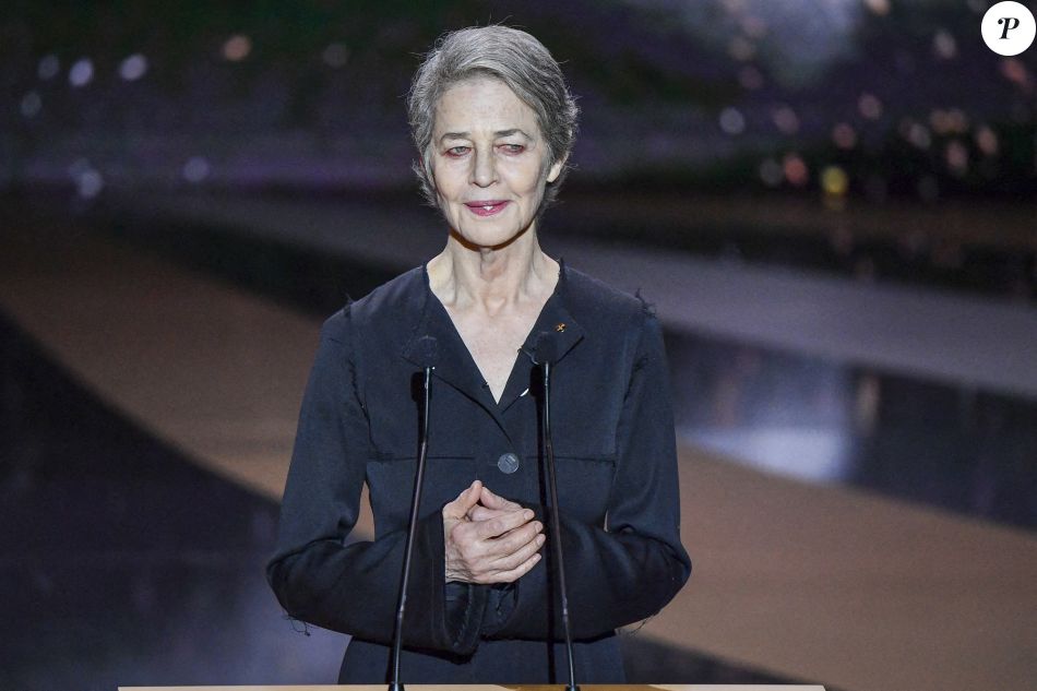 Charlotte Rampling sur scène lors de la 46ème cérémonie des César à l ...