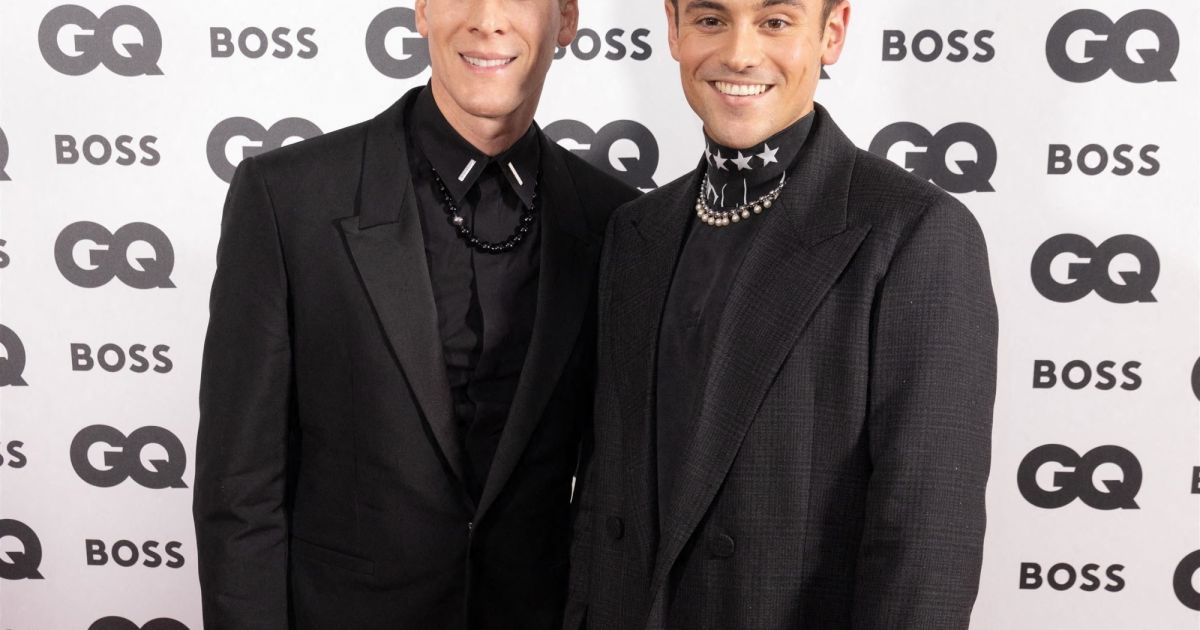 Lance Black , Tom Daley - Photocall de la soirée GQ Men of the Year au ...