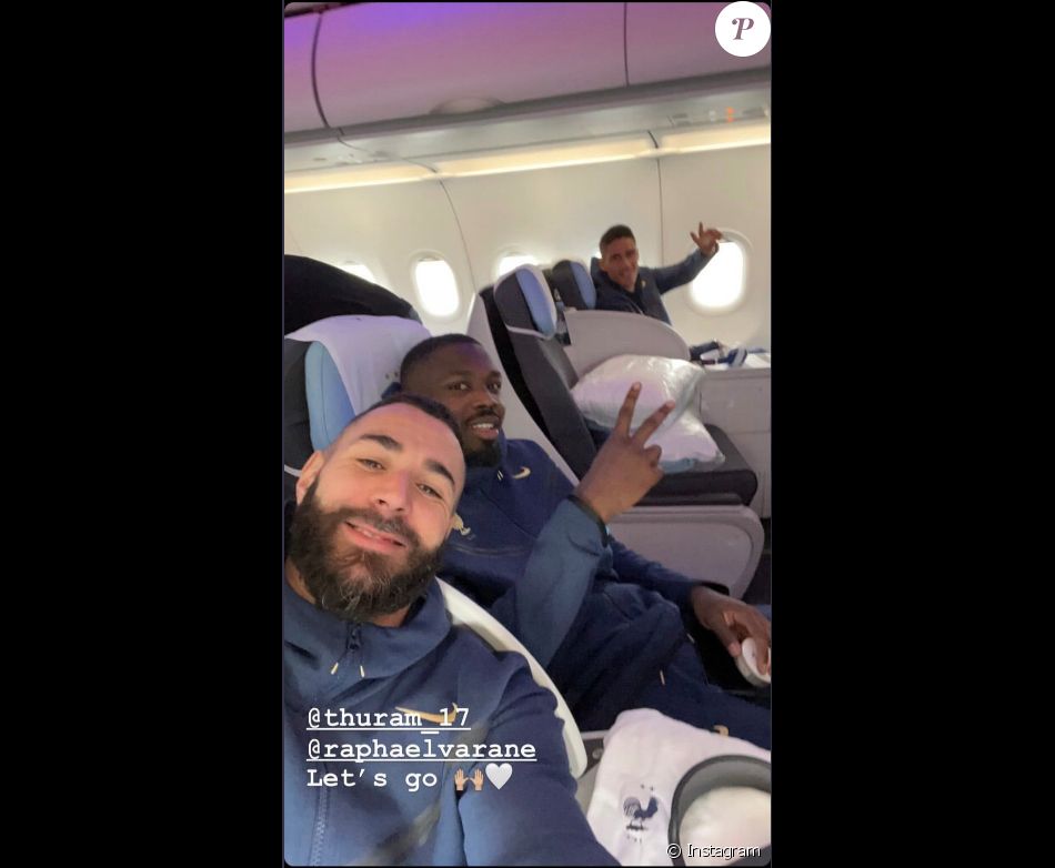 Karim Benzema, Marcus Thuram et Raphaël Varane. - Purepeople