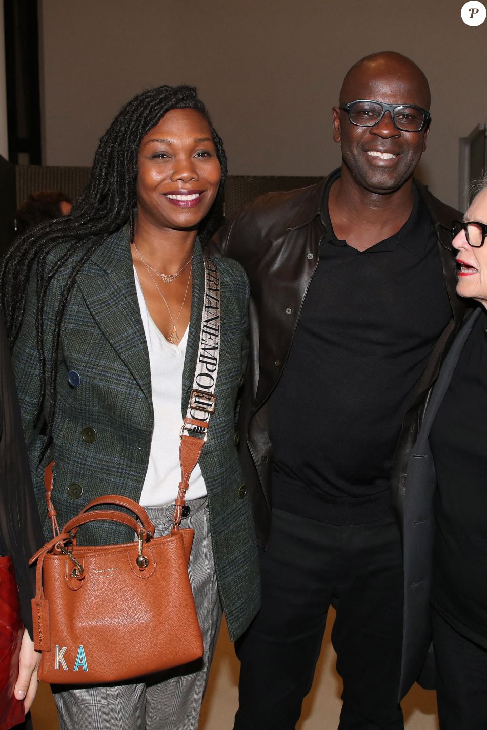 Lilian Thuram et sa femme Kareen Guiock - Dîner des Amis du Musée d'Art ...