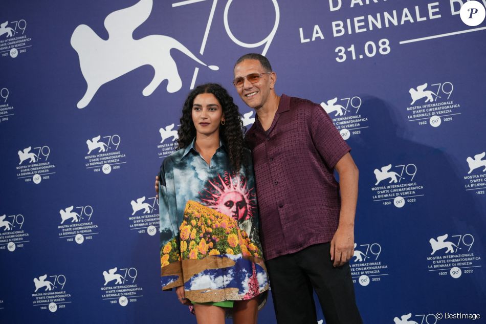 Roschdy Zem et sa fille Nina Zem - Photocall de Les Miens au 79ème Festival International du ...