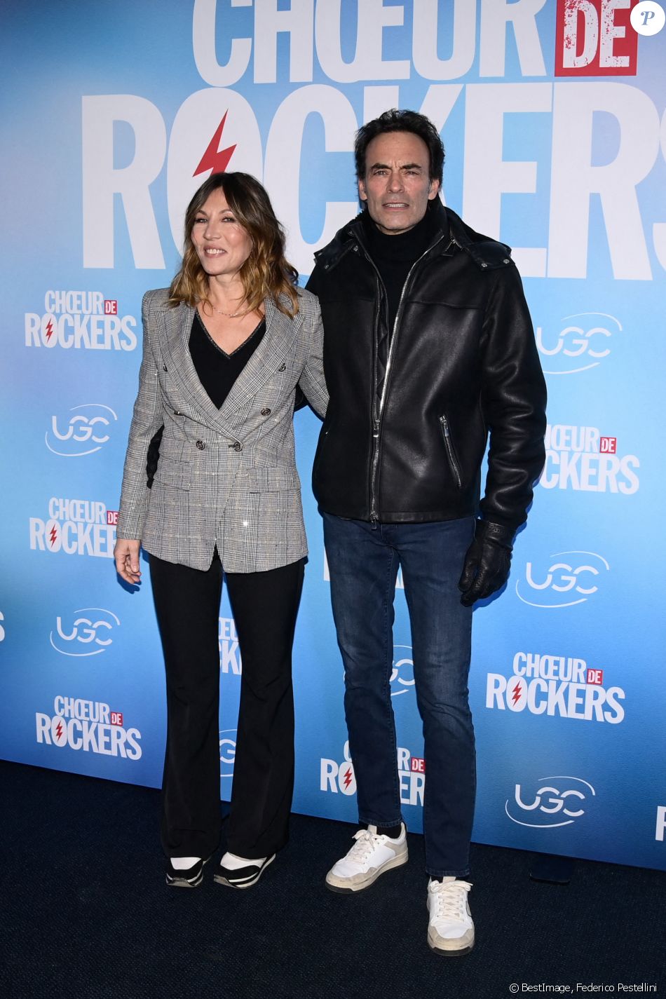 Mathilde Seigner, Anthony Delon à l'avant-première du film Choeur de ...