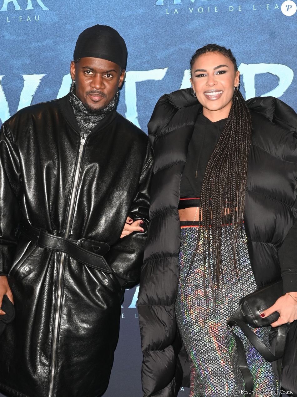 Black M et Léa Djadja - Première du film Avatar 2 : La Voie de l'eau au ...