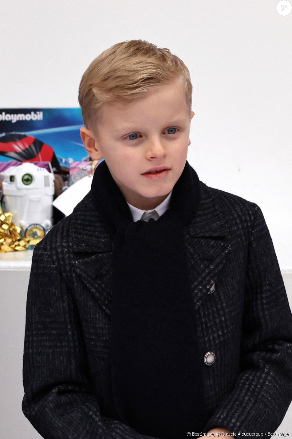 Le prince héréditaire Jacques de Monaco lors du traditionnel arbre de ...