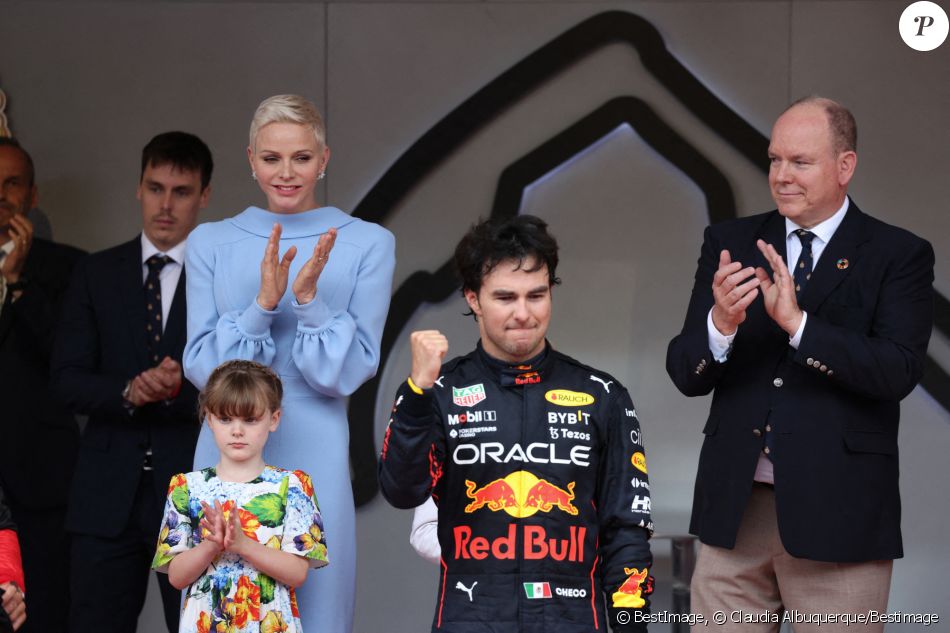 Sergio Perez, Louis Ducruet, la princesse Charlene de Monaco, la ...