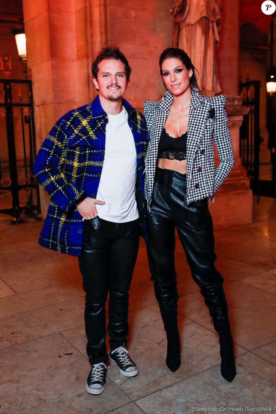 Exclusif - Juan Arbelaez et sa femme Laury Thilleman - People au défilé ...